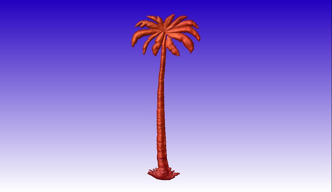 Palm Tree Vector Relief Model for Cnc Router Projects or Sign Patterns ...