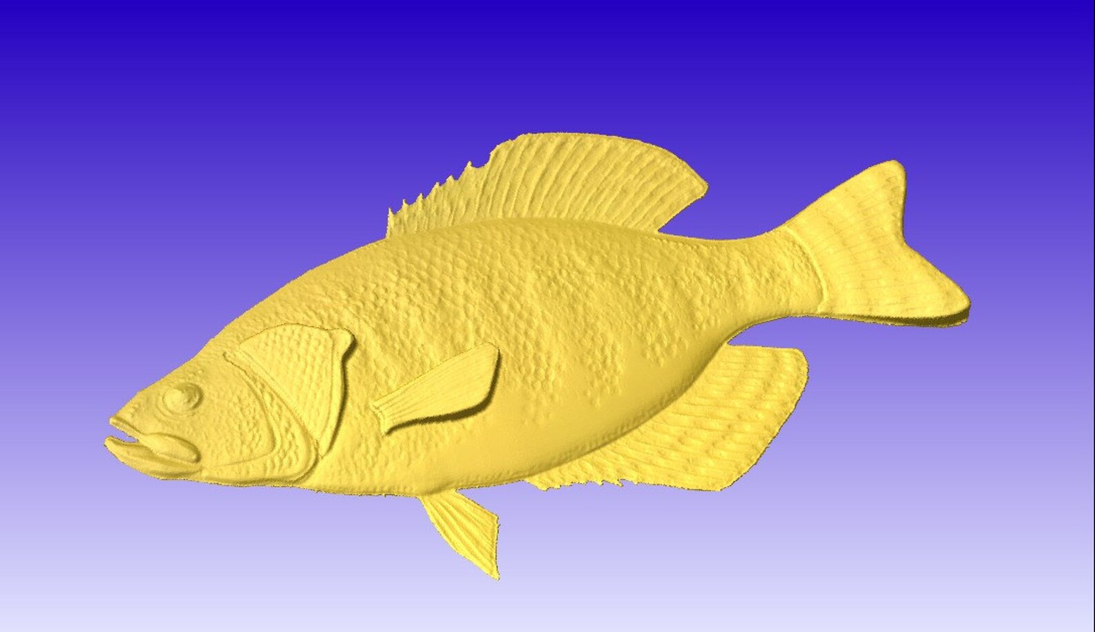 Fish 3d Vector Art for Cnc Projects and Carving Patterns in Stl File ...