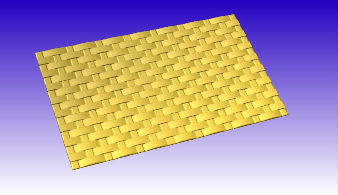 Basket Weave Pattern 3D Vector Art for Cnc Projects Looks Great Carved ...