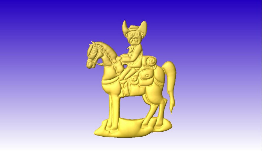 Cowboy on Horse No.3 CNC Vector Model for Cnc Routers or Sign Carving ...
