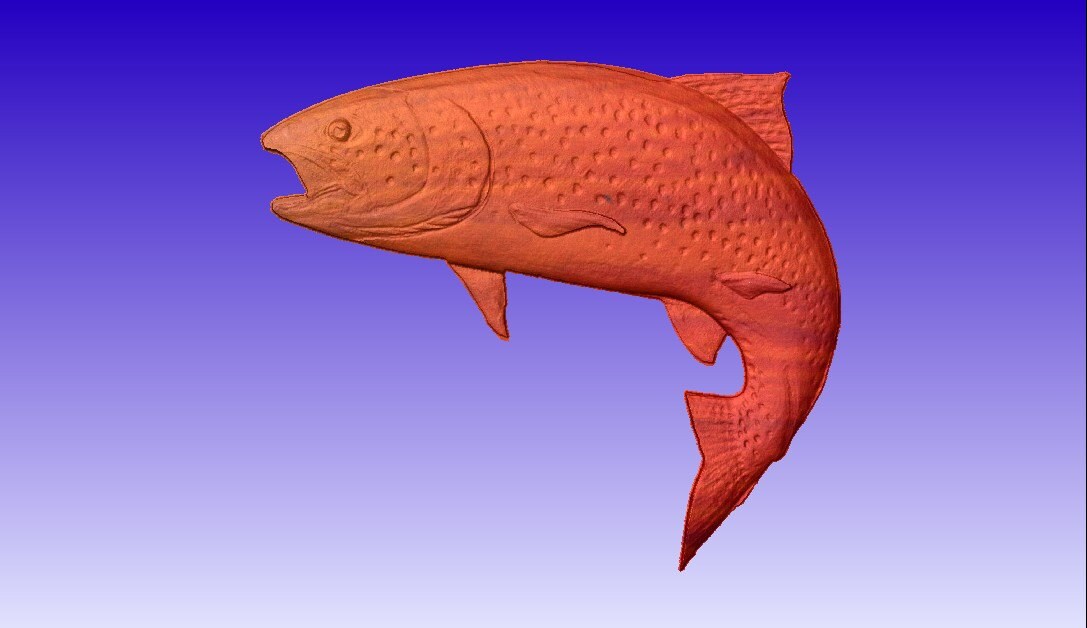 Trout 3d Vector Art for Cnc Projects or Carving Patterns and Models in ...