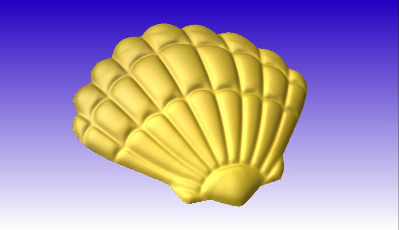 Shell Vector Art Relief Model for Cnc Router Projects or Sign 3D ...
