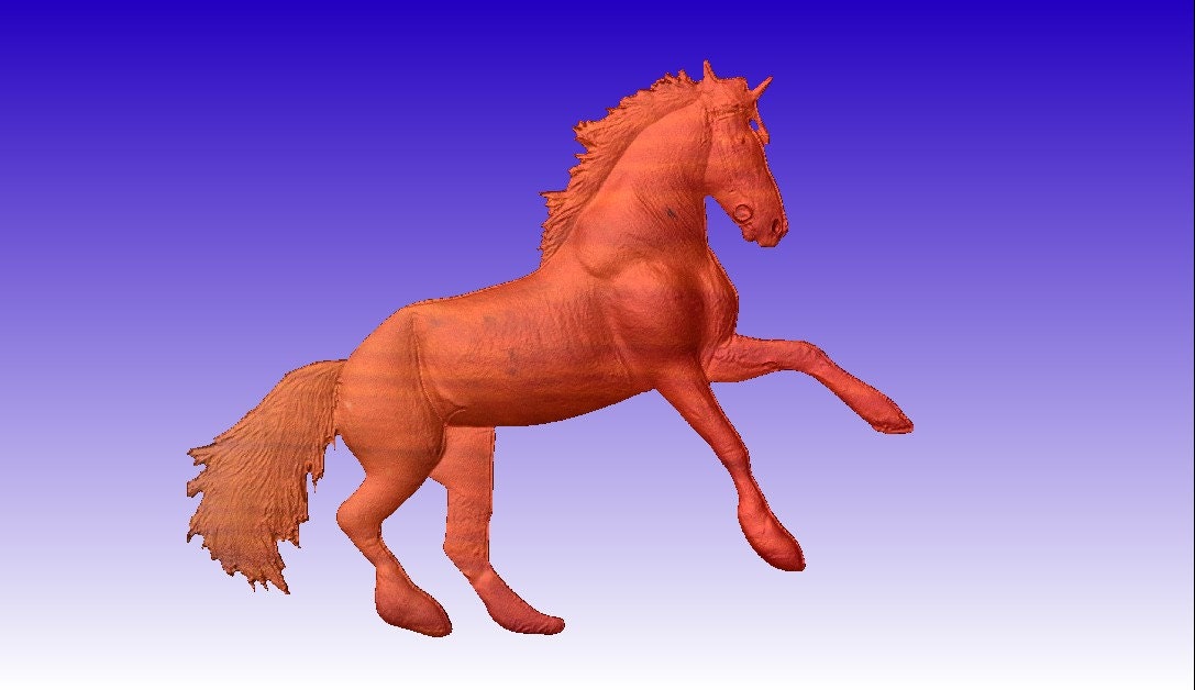 Horse Rearing up 3D Vector Model for Cnc Projects or Sign Carving ...