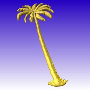 Palm Tree Vector Relief Model for Cnc Router Projects or Sign Patterns ...