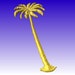 Palm Tree Vector Relief Model for Cnc Router Projects or Sign Patterns ...