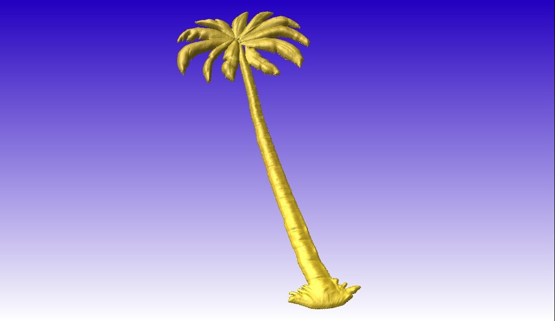 Palm Tree Vector Relief Model for Cnc Router Projects or Sign Patterns ...