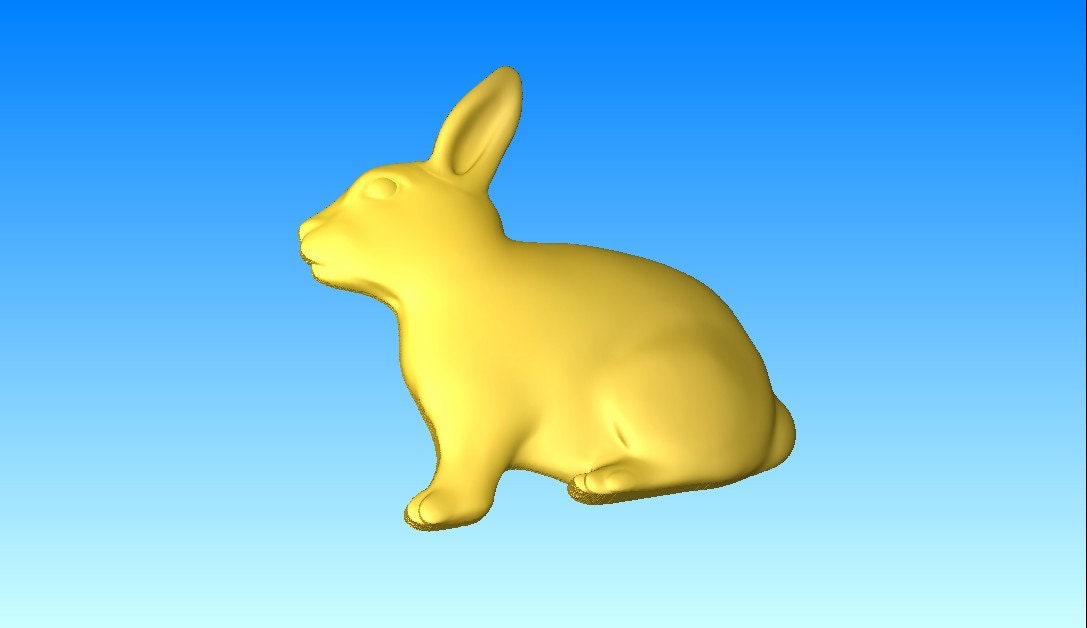 Bunny Rabbit Stl File for Cnc Routers Relief Model - Etsy