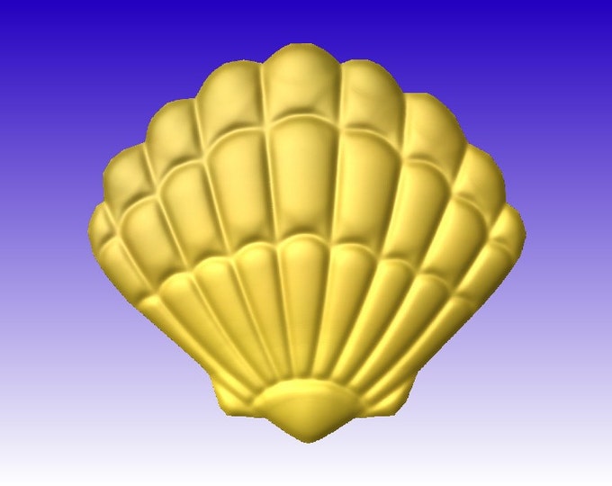 Shell Vector Art Relief Model for Cnc Router Projects or Sign 3D ...