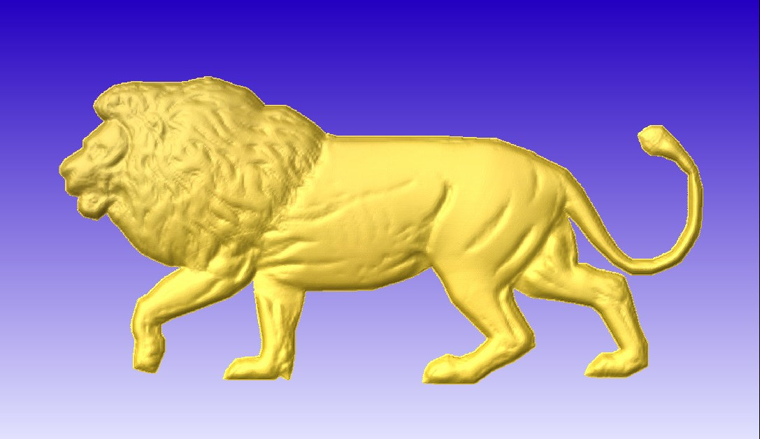 Lion 3d Vector Art Solid Model for Cnc Router Projects or Carving ...