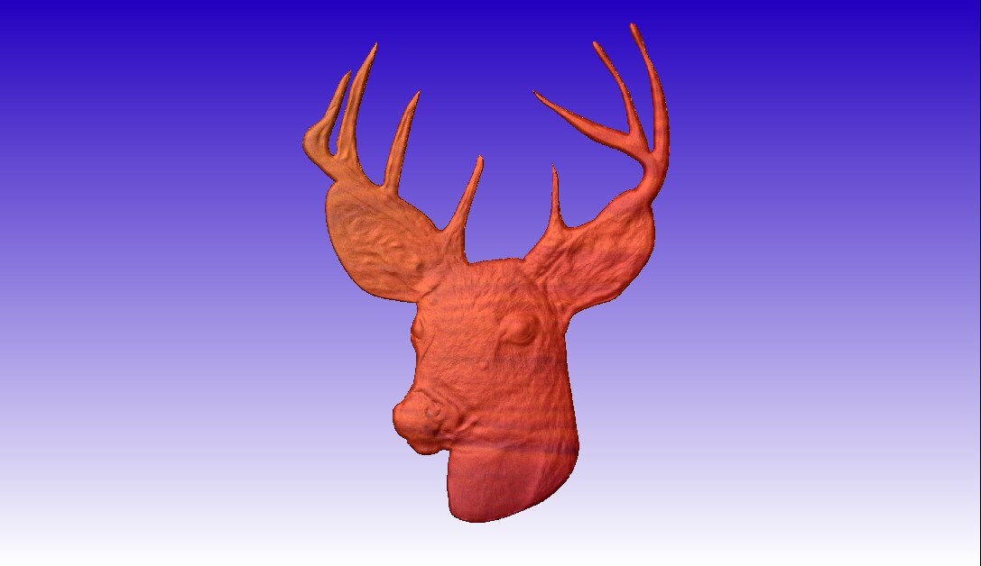 Deer Head Vector Relief Model for Cnc Projects or Wall Hanging Art in ...