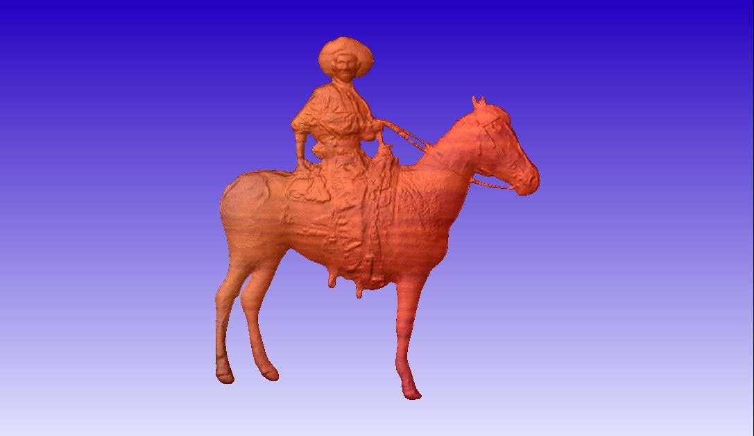 Man on Horse 3d Vector Art Solid Model for Cnc Projects or Carving ...