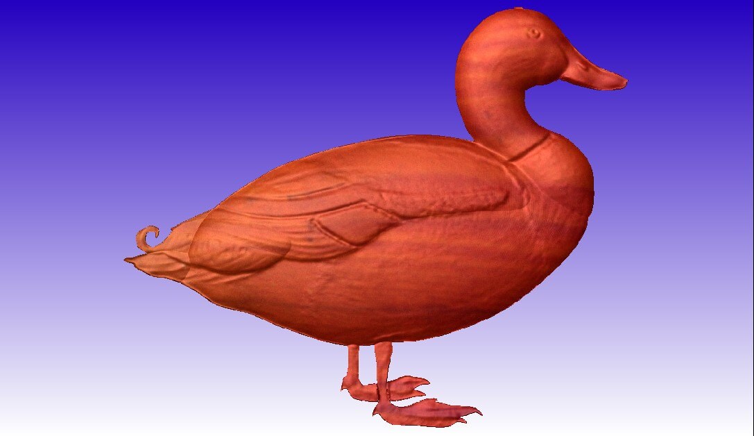 Mallard Duck Vecter Relief Art for Cnc Projects and Sign Patterns in ...