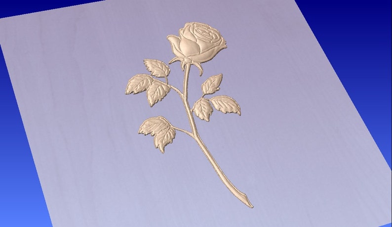 Happy Valentine's Day Rose CNC Pattern 3d Relief Stl File This is the ...