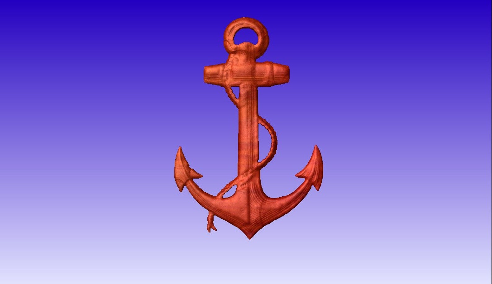 Anchor 3d Vector Art for Cnc Projects or Carving Patterns in Stl File ...