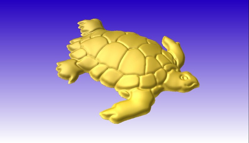 Fun Turtle Vector Relief Model for Cnc Router Projects or Sign Carving ...