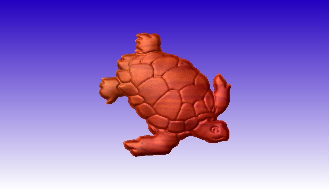 Fun Turtle Vector Relief Model for Cnc Router Projects or Sign Carving ...