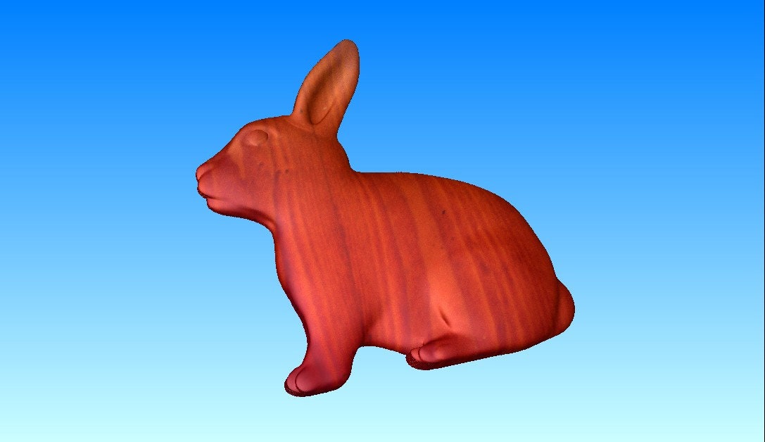 Bunny Rabbit Stl File for Cnc Routers Relief Model - Etsy