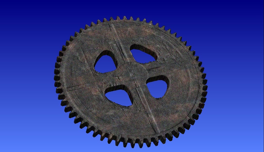 Rusted Looking Gear 3d Vector Art for Cnc Projects and Sign Pattern ...