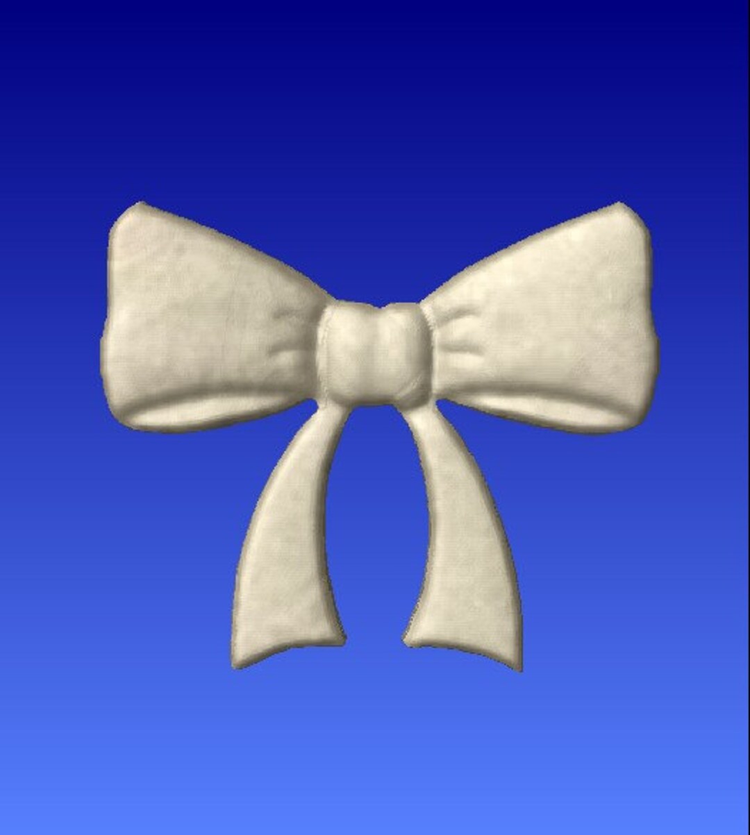 3d Clipart Bow Pattern for Cnc Projects in Stl File Format - Etsy
