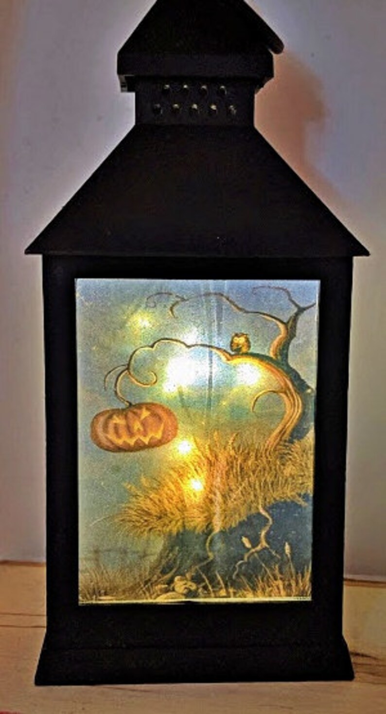 Owl Halloween LED Lantern - Etsy