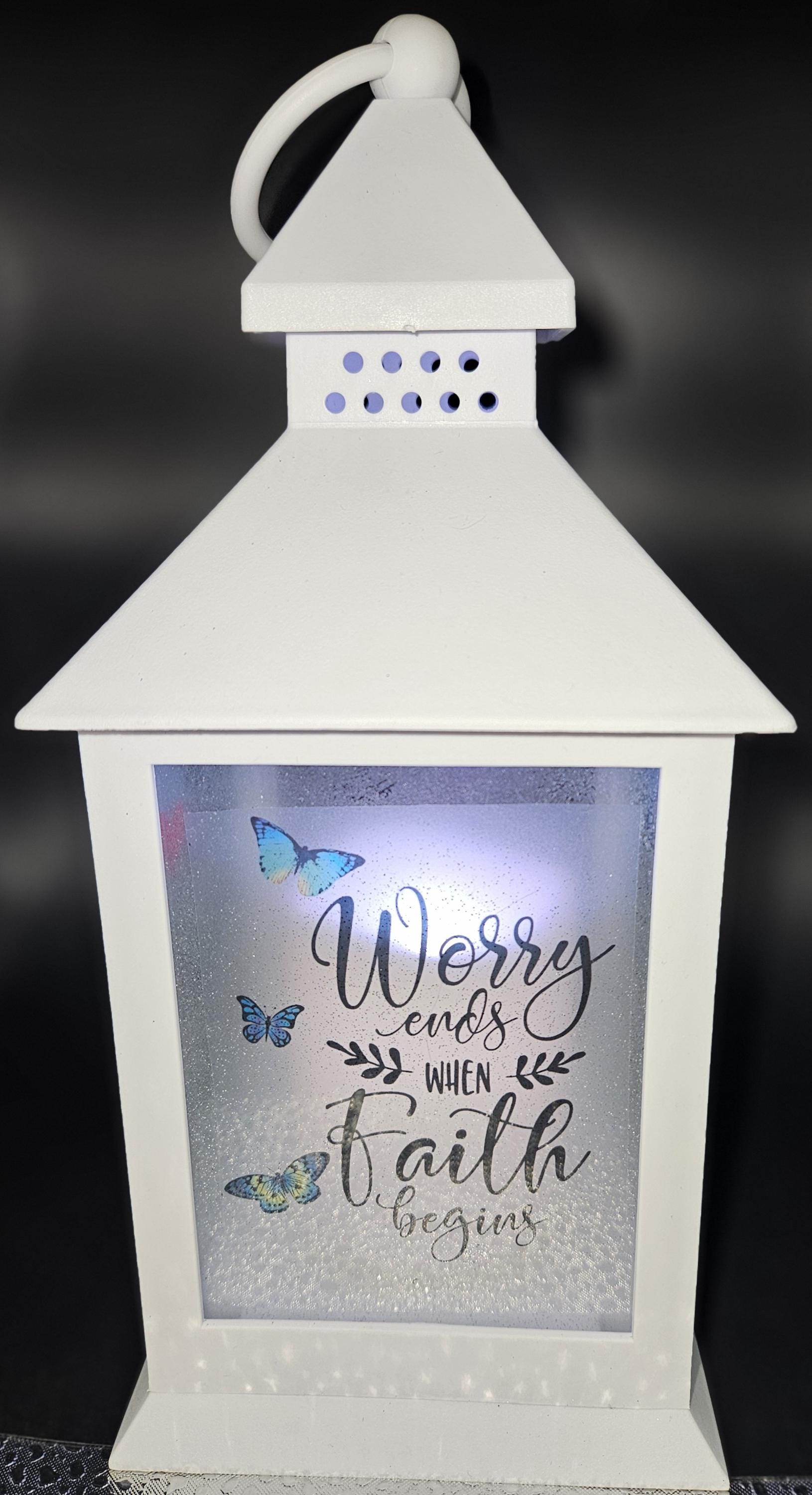 Love Hope Faith LED Lantern - Etsy