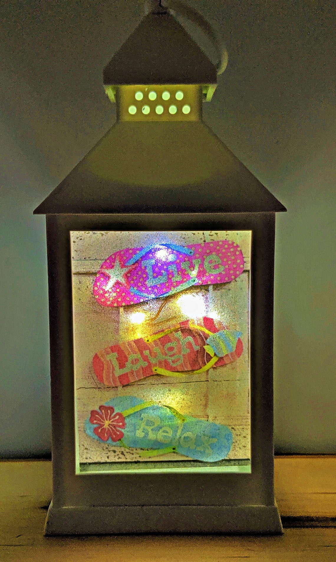 Beach Life LED Lantern | Etsy