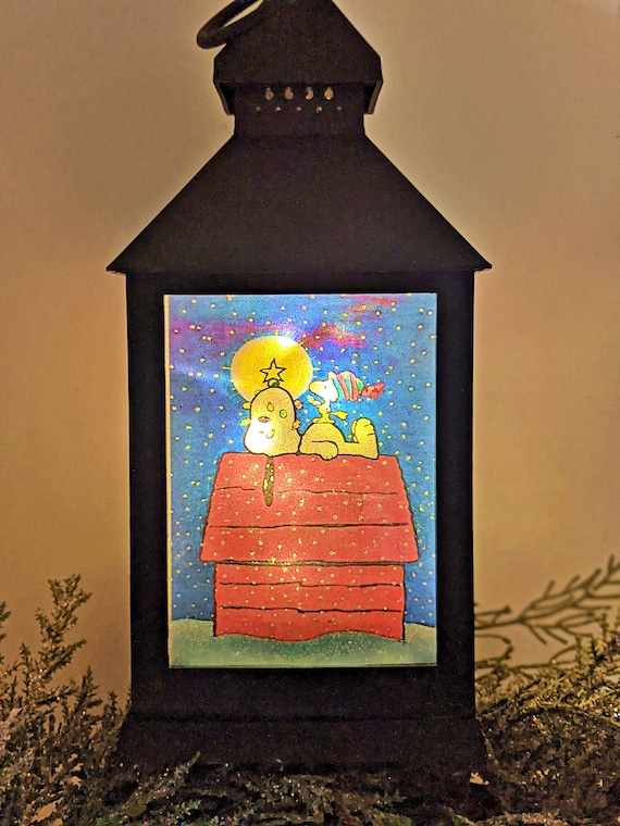 Peanuts Celebrate Christmas LED Lantern | Etsy