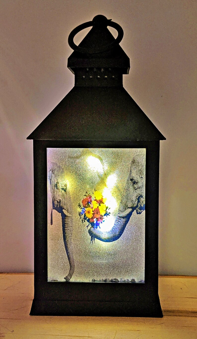 Elephant LED Lantern - Etsy