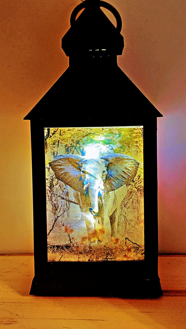 Elephant LED Lantern - Etsy