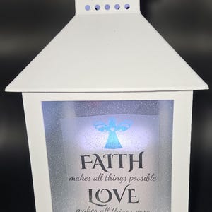 Love Hope Faith LED Lantern - Etsy