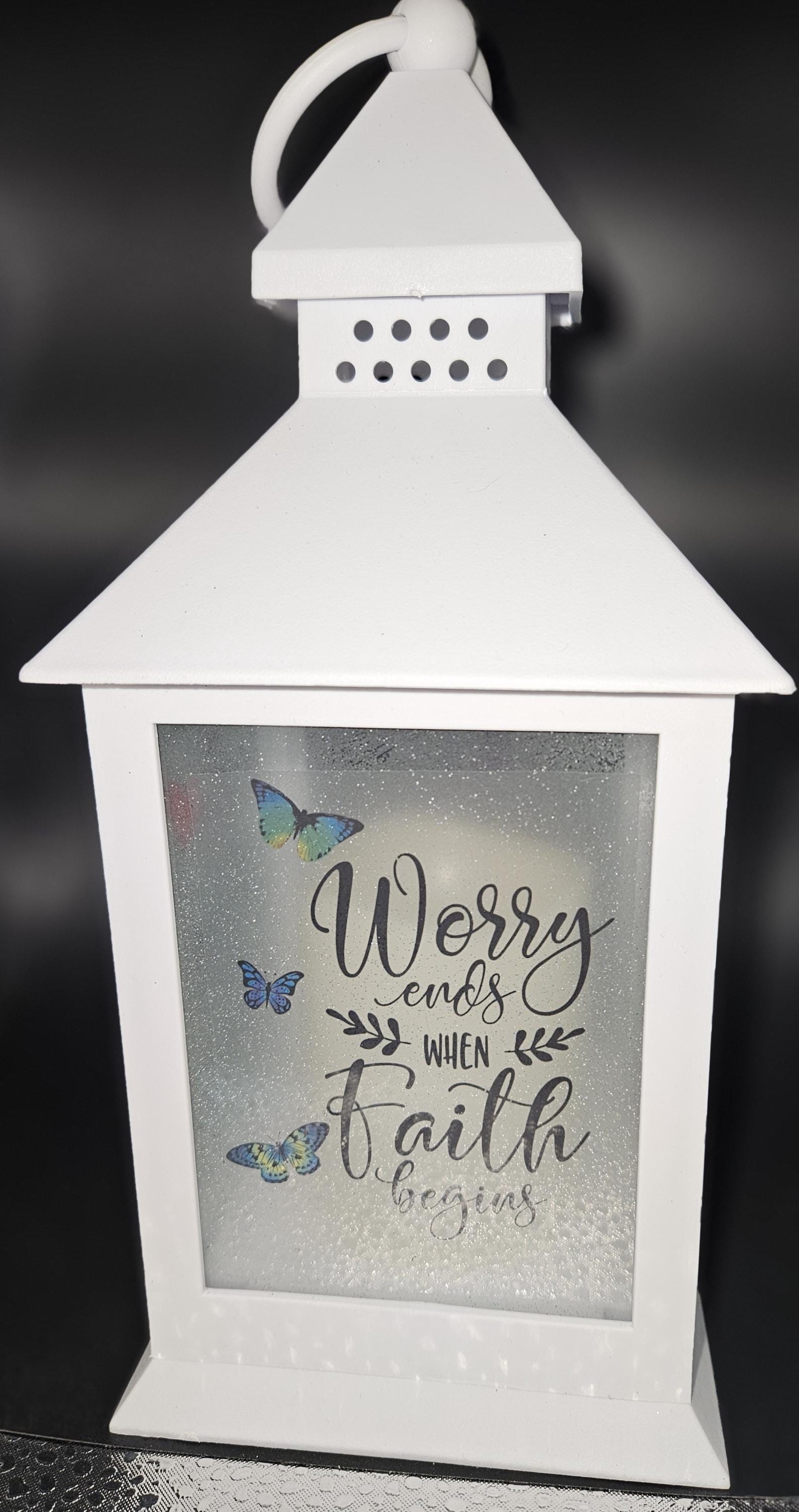 Love Hope Faith LED Lantern - Etsy
