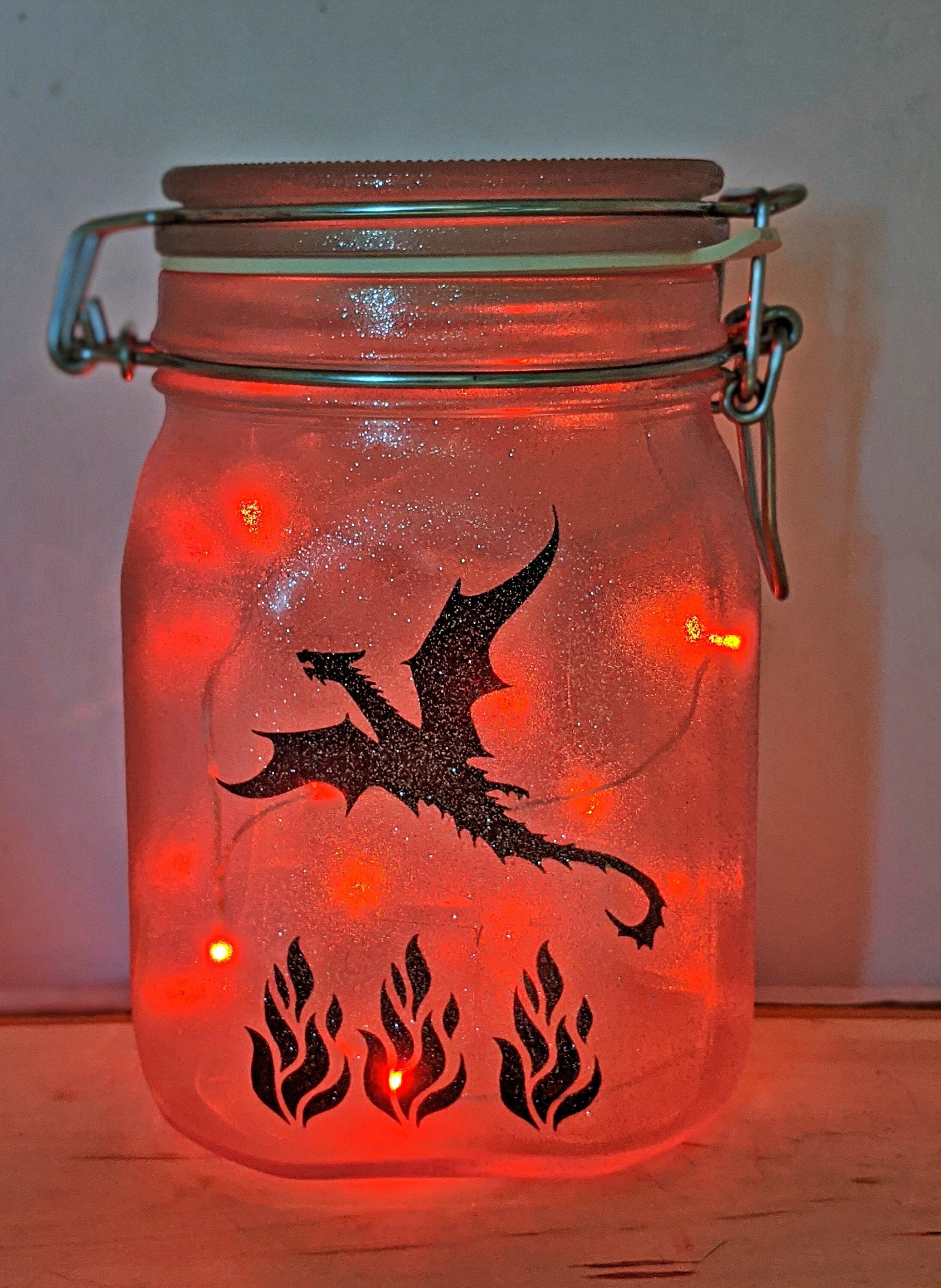 Dragon LED Jar - Etsy