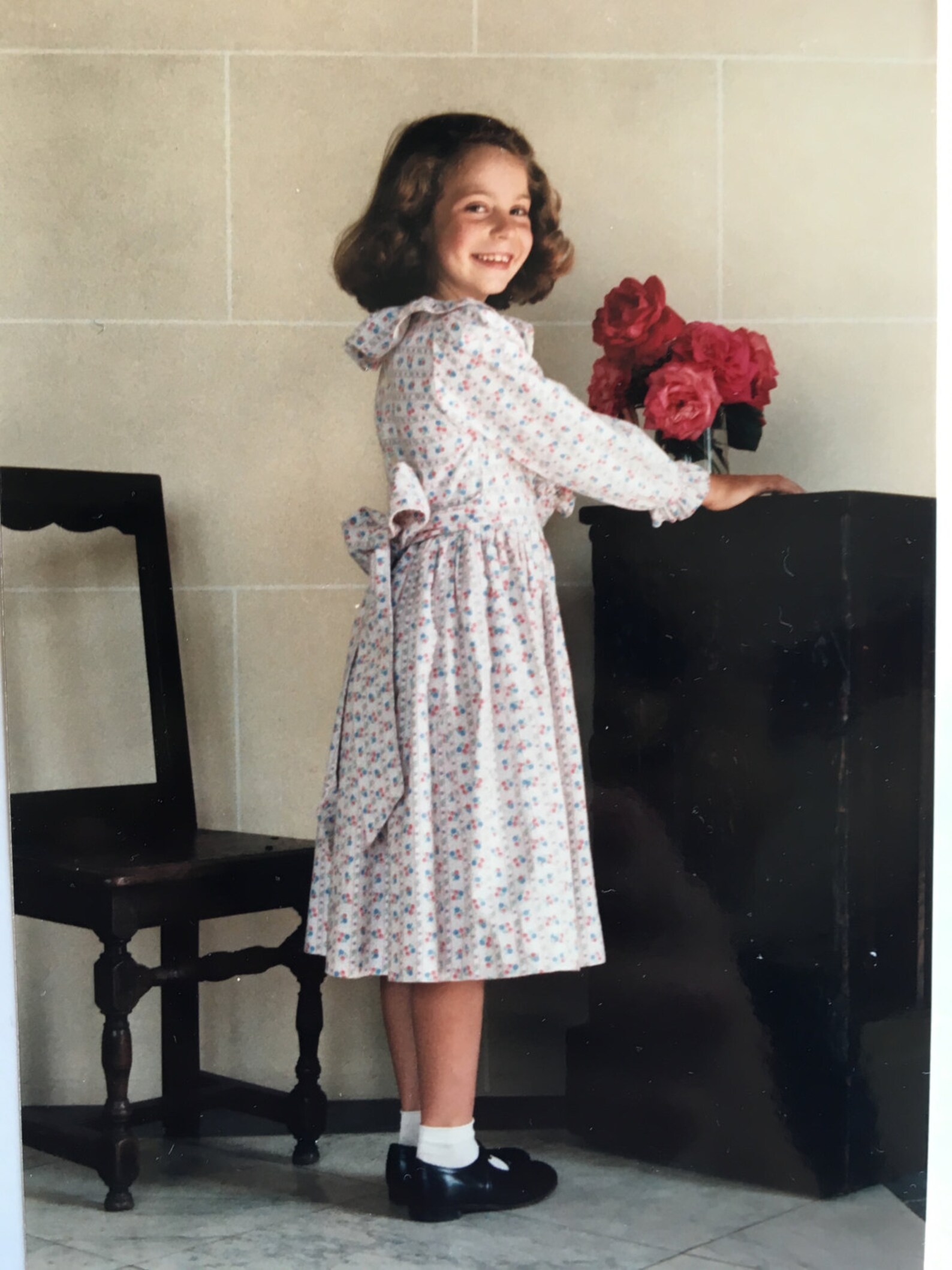 Floral Flannel Party Dress: French Children's Clothing - Etsy