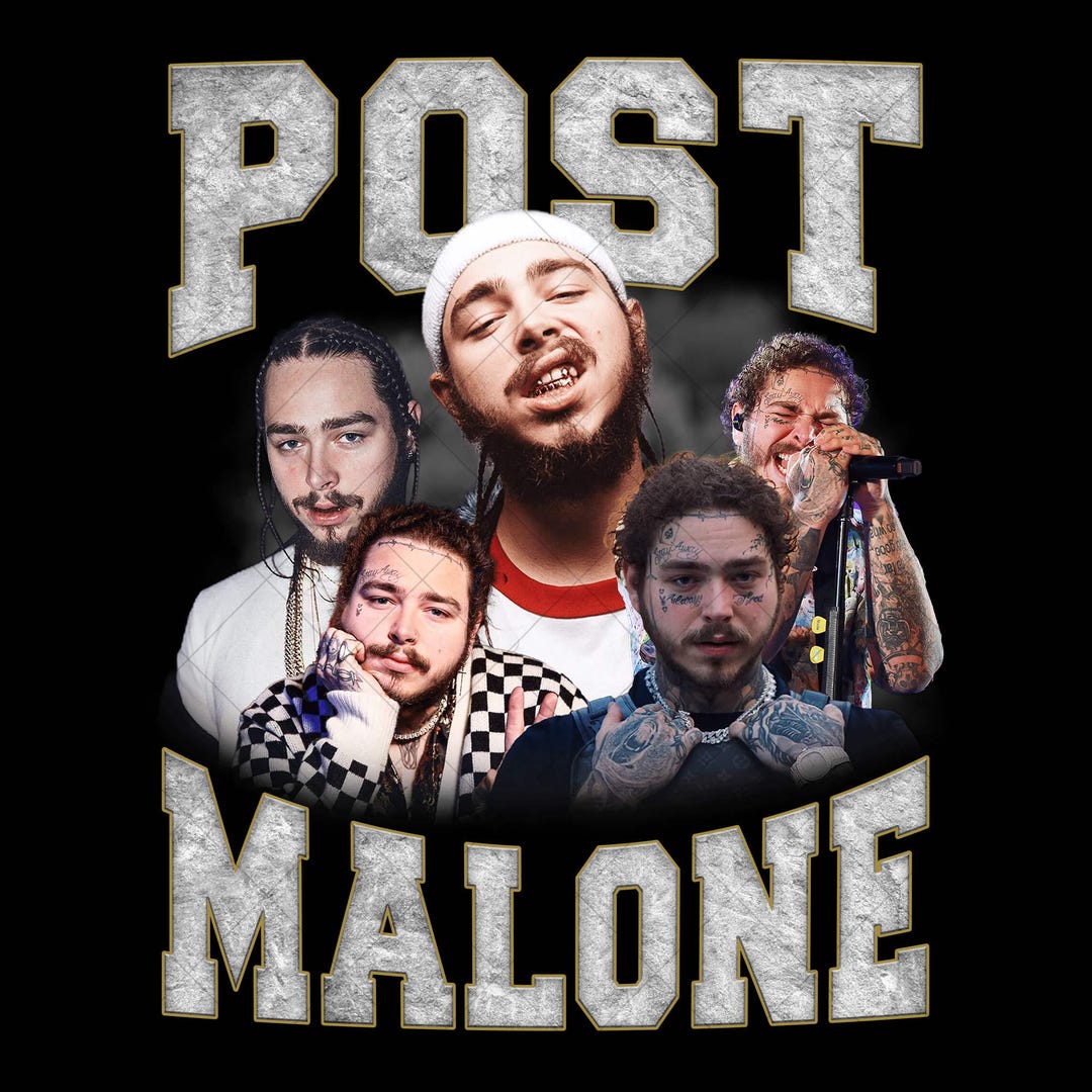 High Quality Vintage P.malone PNG File, Posty Inspired PNGN Digital ...