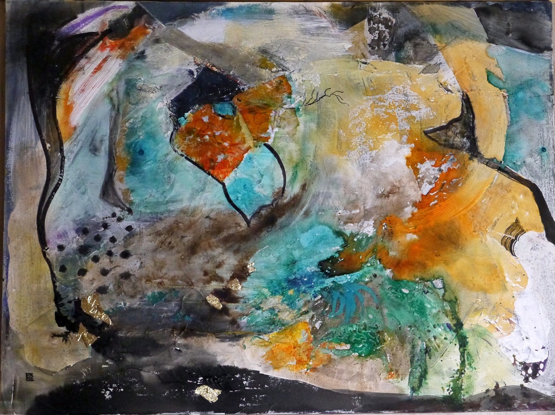 Abstract Painting, Gift, Original Art, the World of Silence, Abstract ...