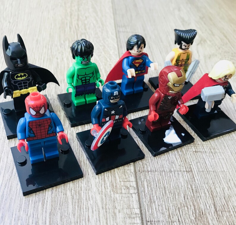 Superhero Mini Figure Box Frame Father's Day Gift My - Etsy