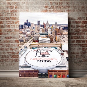 Little Caesars Arena Aerial View Vertical Photo | LCA Photograph Top ...