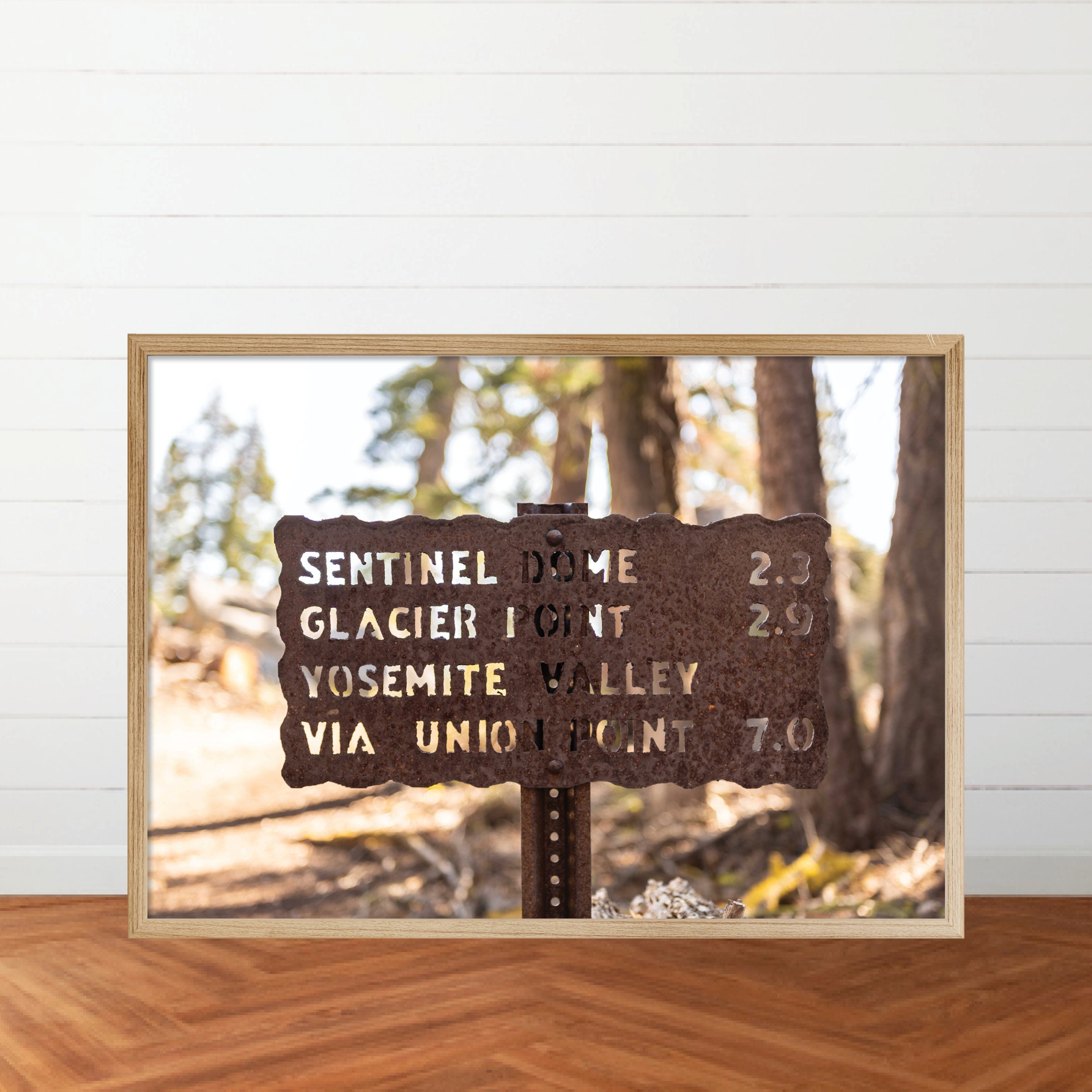 Yosemite Hiking Trail Signs Photography, Sentinel Dome, Glacier Point ...