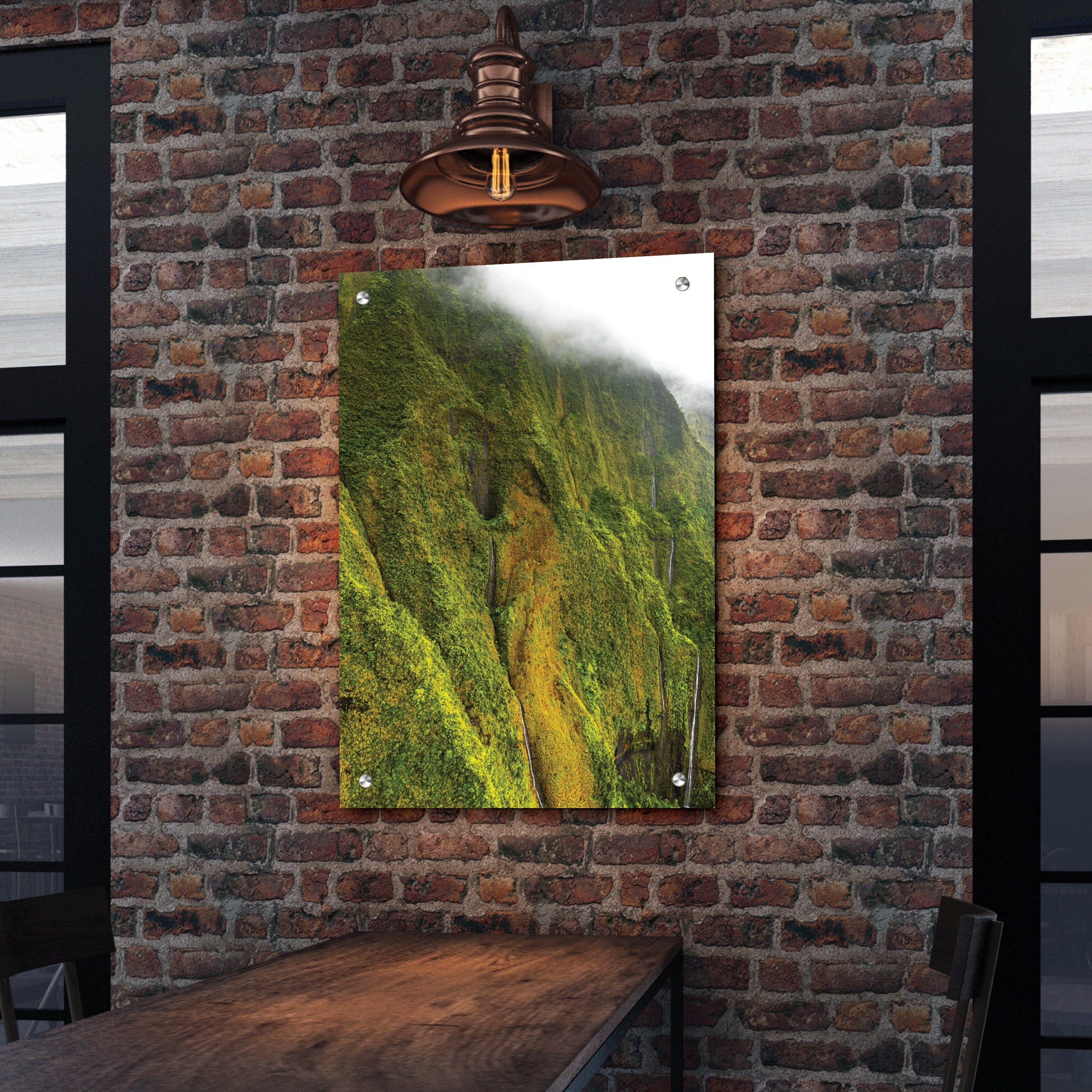 Mount Waialeale Kauai Waterfalls Wall Canvas or Acrylic Glass, Na Pali ...