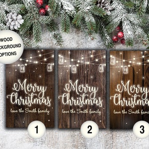 Rustic New Years Card With Photos | Happy New Year Card | Christmas ...