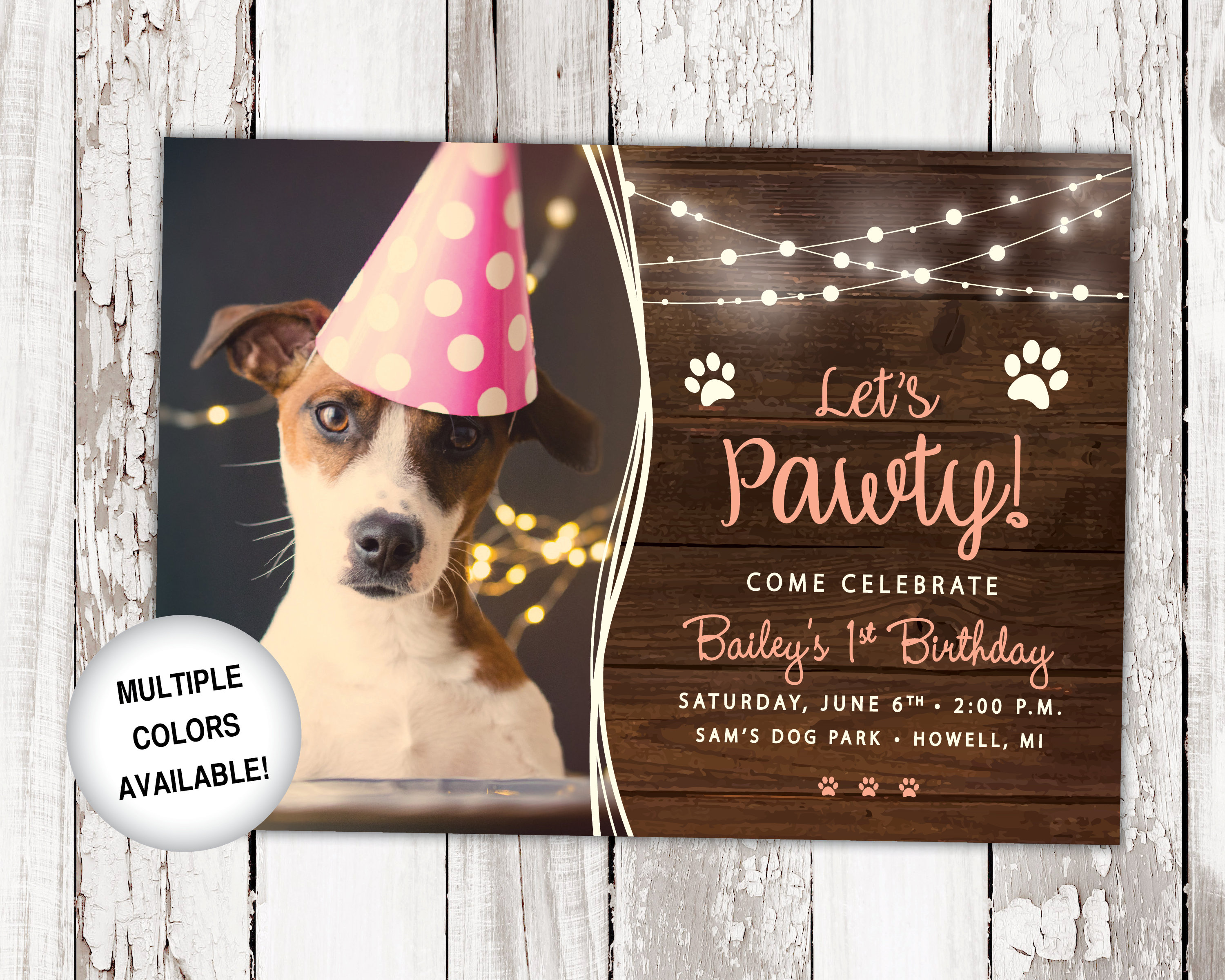 Dog Party Invitation Templates Unleash The Fun: Dog Birthday