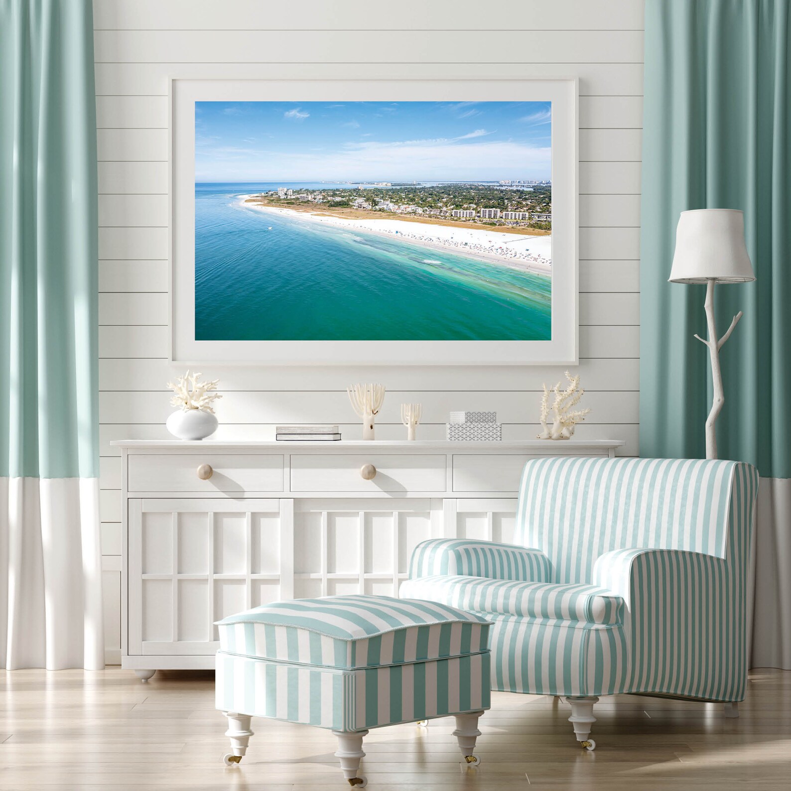 Siesta Key Beach Aerial Photo Landscape | Siesta Key Beach Printed ...