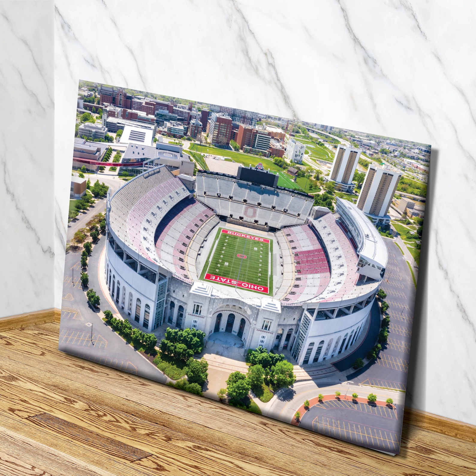 Ohio State Buckeyes Wall Canvas or Acrylic Football Stadium - Etsy
