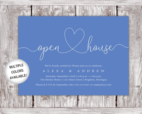 Open House Invitation Printable