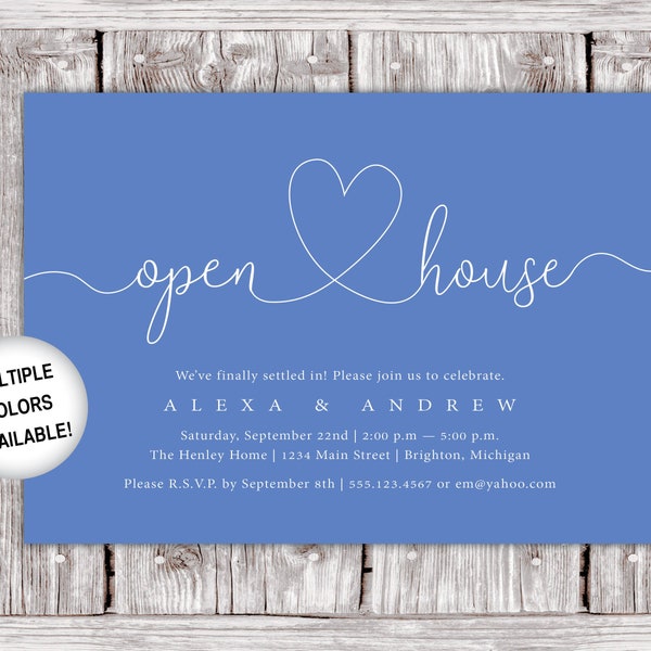 Wedding Open House Invitation - Etsy
