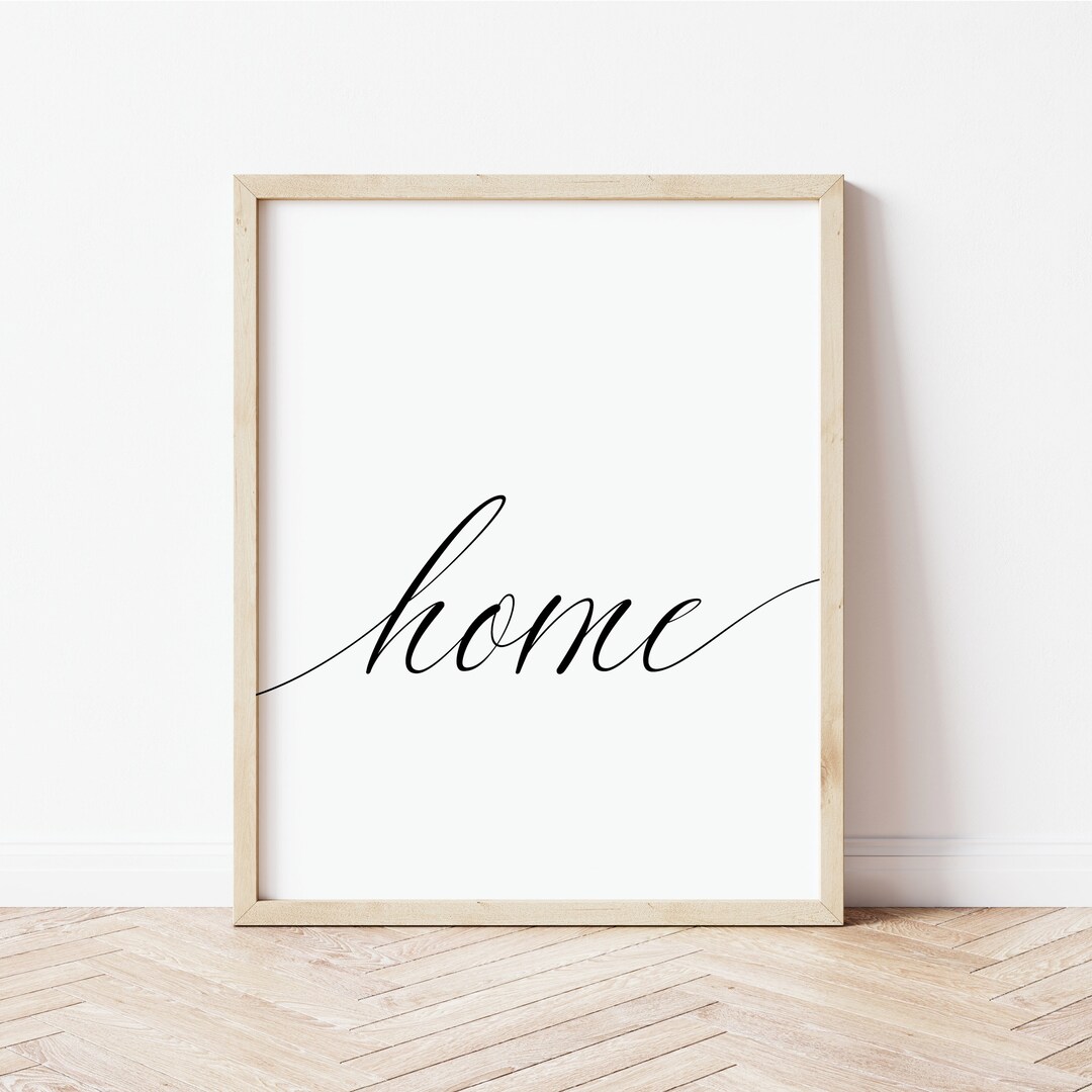 Printable Home Quote, DIY Home Sign Template, for the Home Wall Art ...