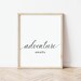 Adventure Awaits Printable Sign DIY Printable Travel Quotes - Etsy