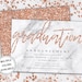 Rose Gold Graduation Announcement Template | Graduation Announcement ...