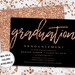 Rose Gold Graduation Announcement Template | Graduation Announcement ...