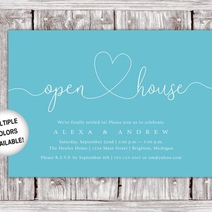 Open House Invitation Printable | Housewarming Party Invitation With ...